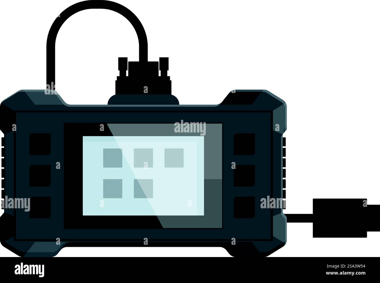Illustration of a digital time bomb with a timer hi-res stock ...