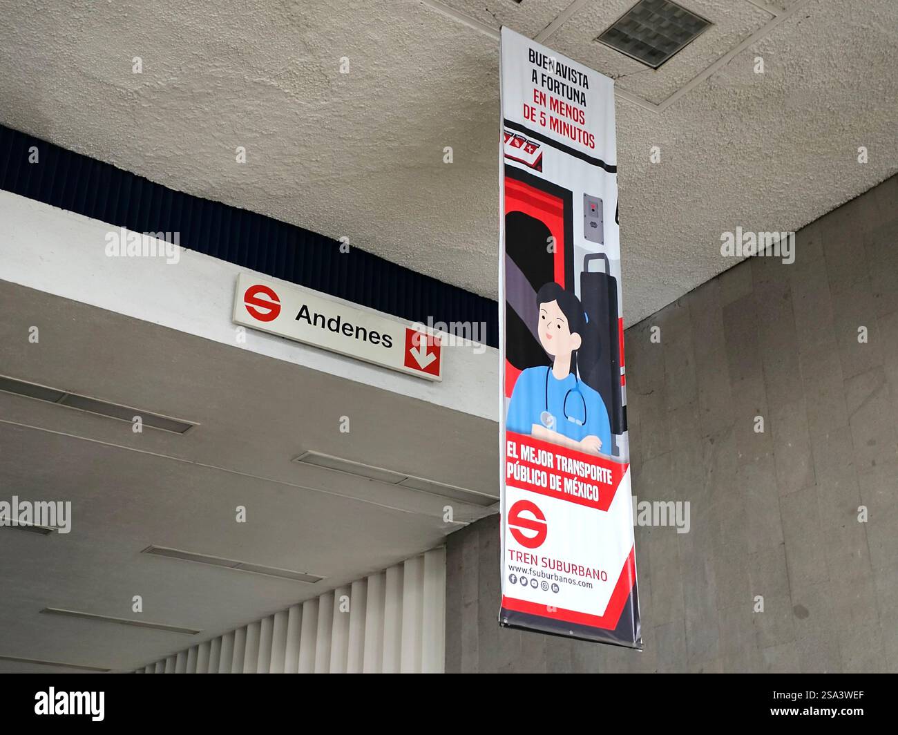 Mexico City, Mexico - Nov 20 2024: Buenavista Station of the Suburban ...