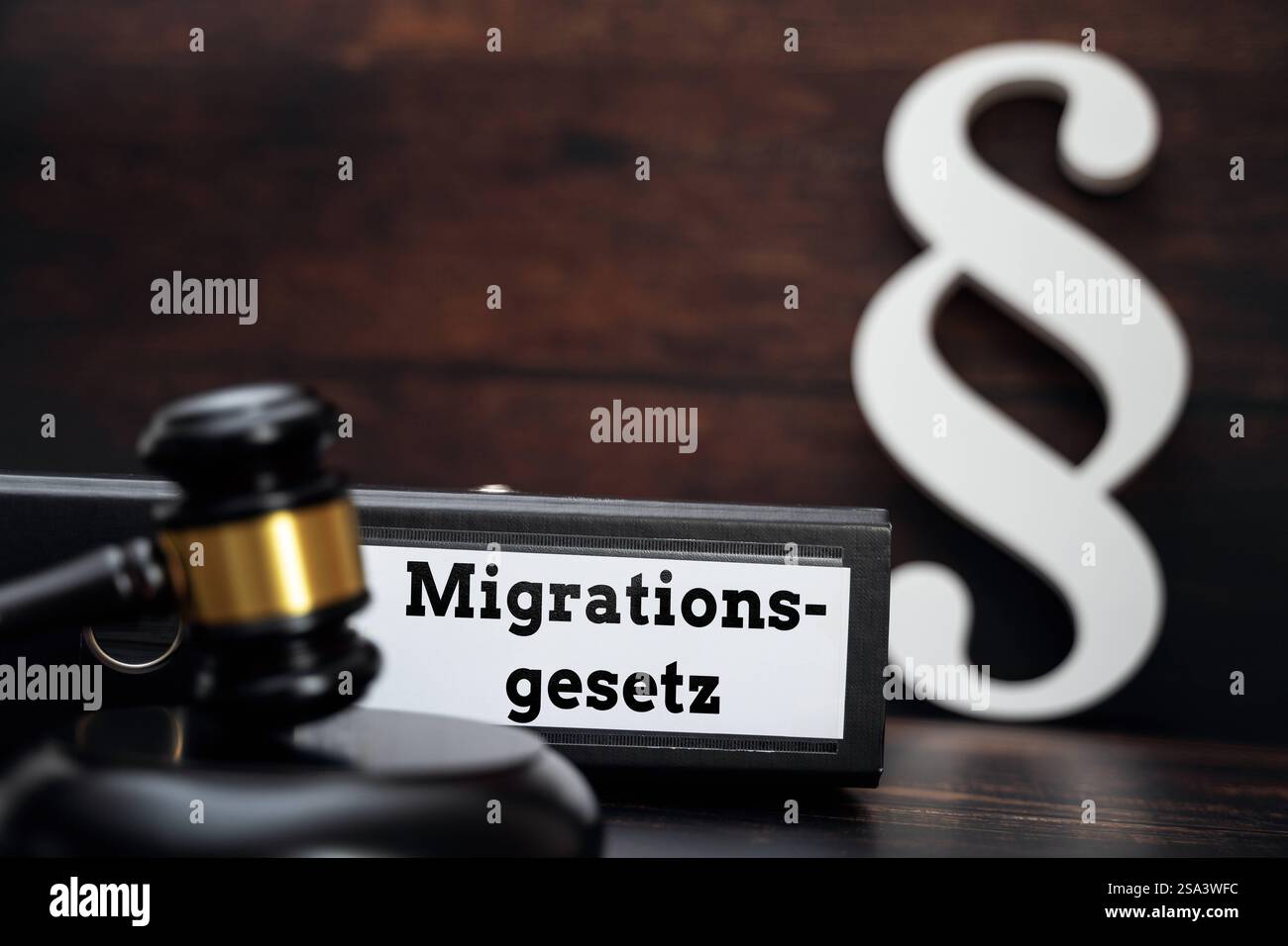 January 28, 2025: Symbolic image of the amendment to the Migration Act ...