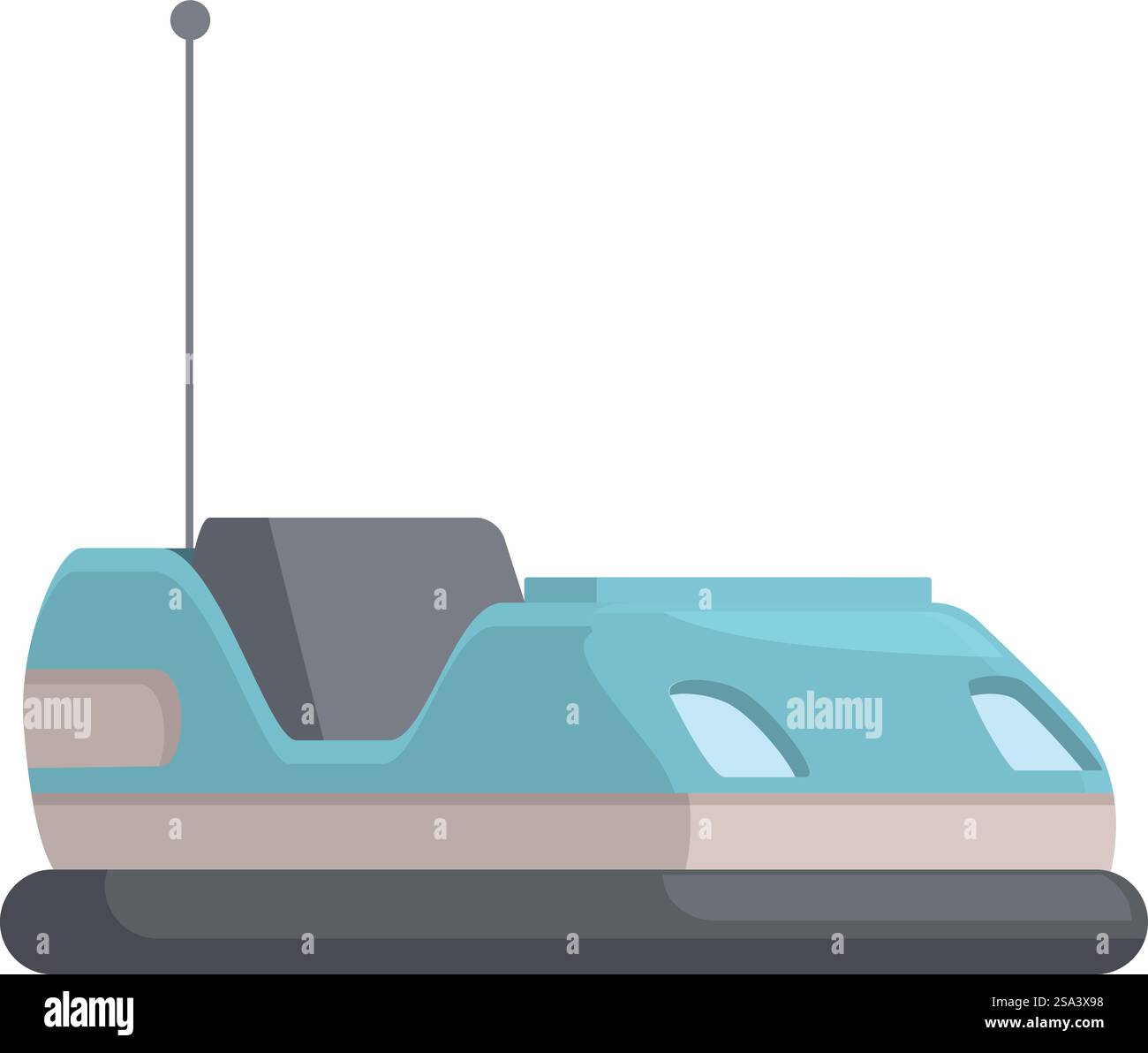 Vector illustration of a sleek, modern hover car with a forwardthinking ...