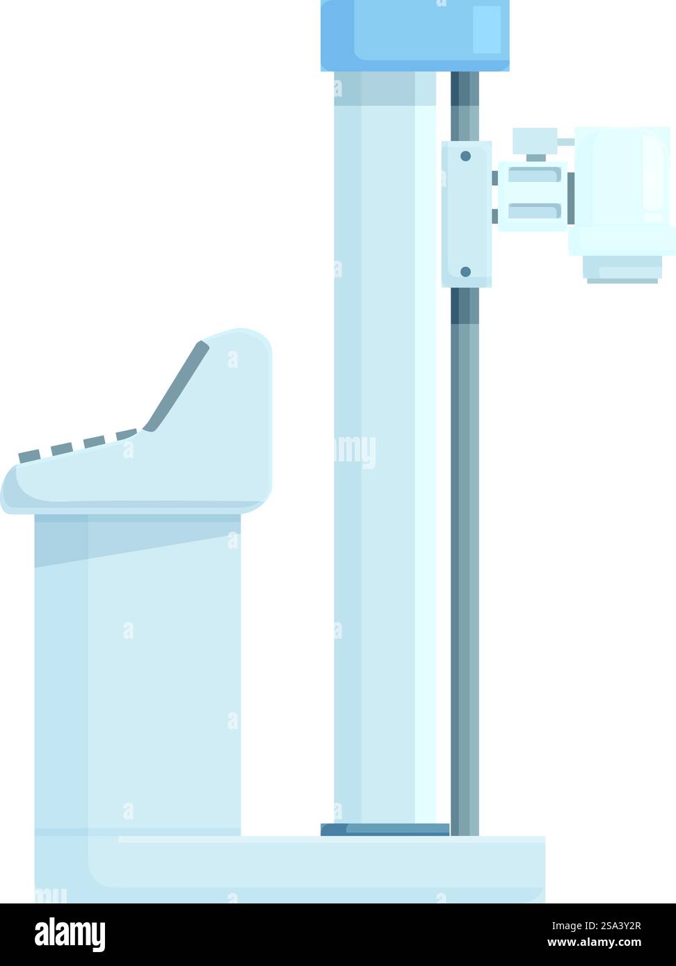 Vector graphic of a sleek, contemporary dental radiography equipment on ...