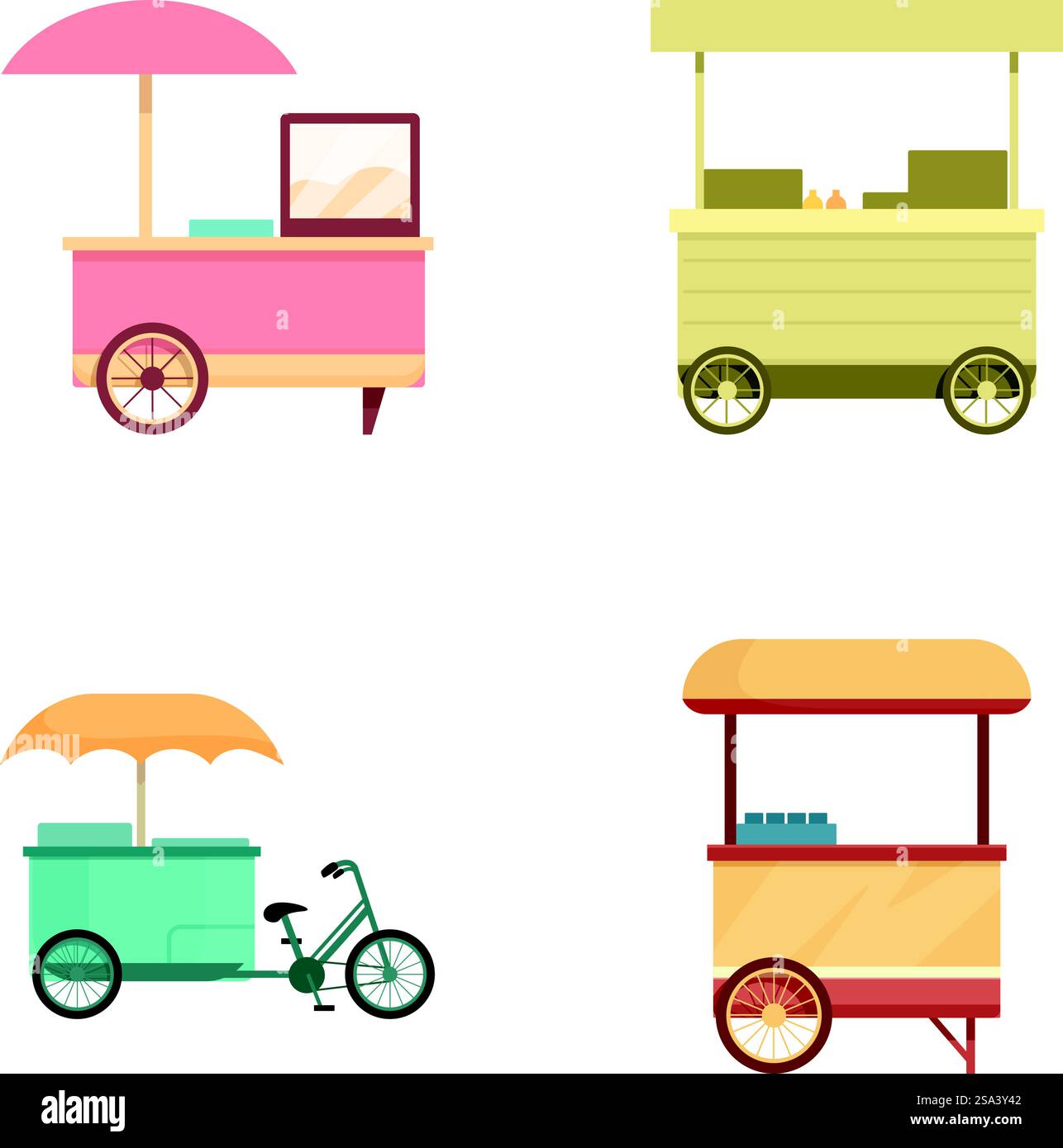 Catering carts Stock Vector Images - Alamy