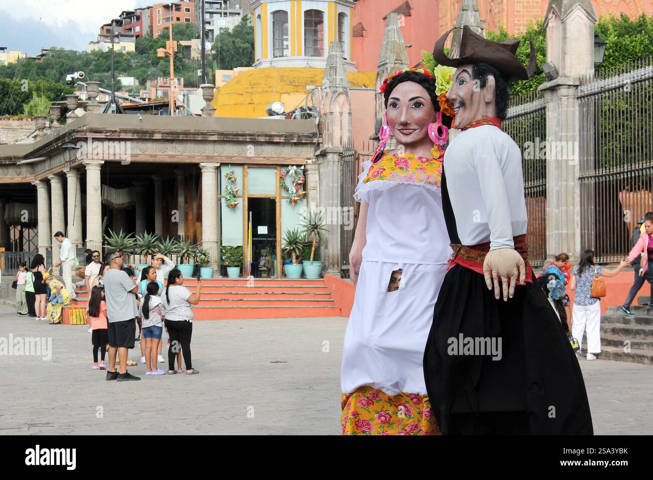 San Miguel de Allende, Guanajuato, Mexico - Jul 28 2024: Famous ...