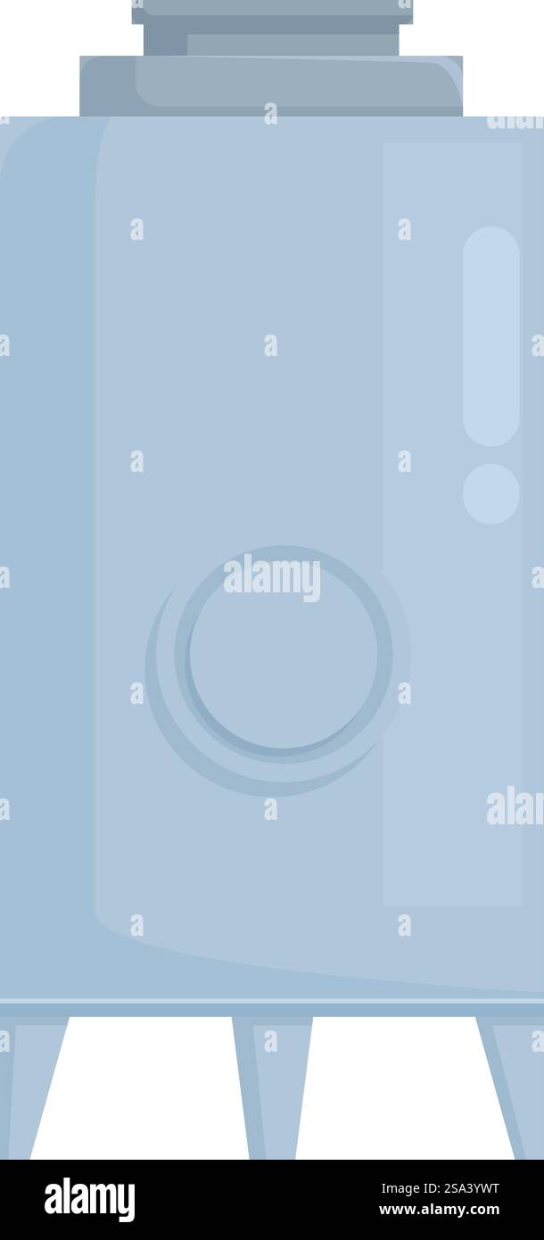 Vector graphic of a sleek, contemporary electric hot water boiler ...