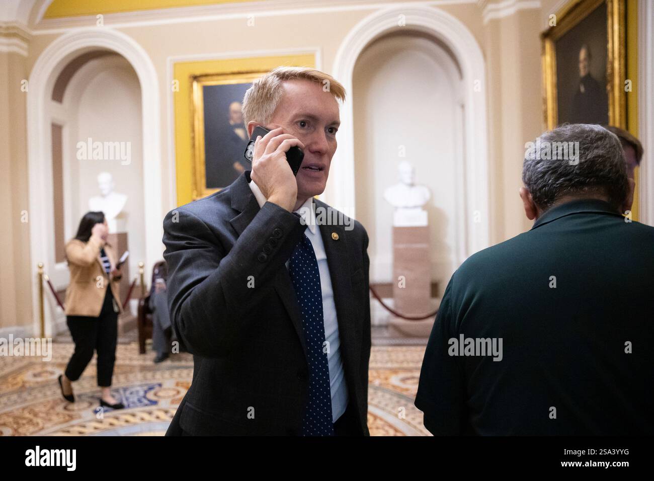 Sen. James Lankford (R-Okla.) is seen at the U.S. Capitol Jan. 24, 2025 ...