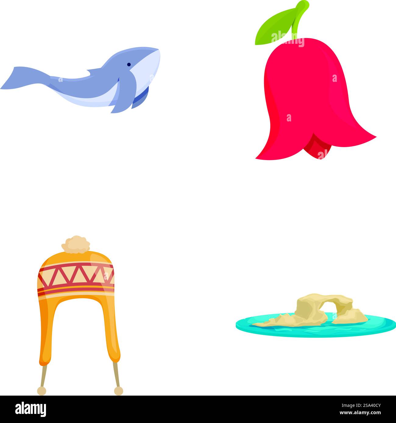 Chile country icons set cartoon vector. Landmark of chile country ...