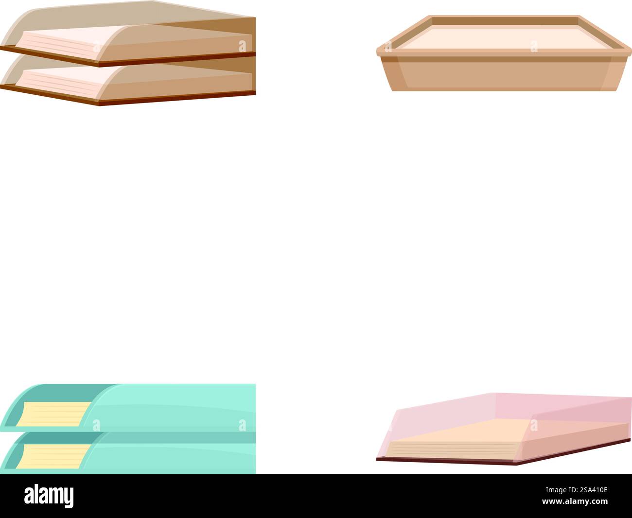 Collection of four cartoon book illustrations, perfect for educational ...