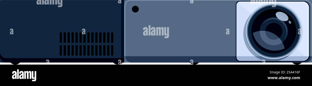 Digital illustration of a contemporary projector, perfect for ...