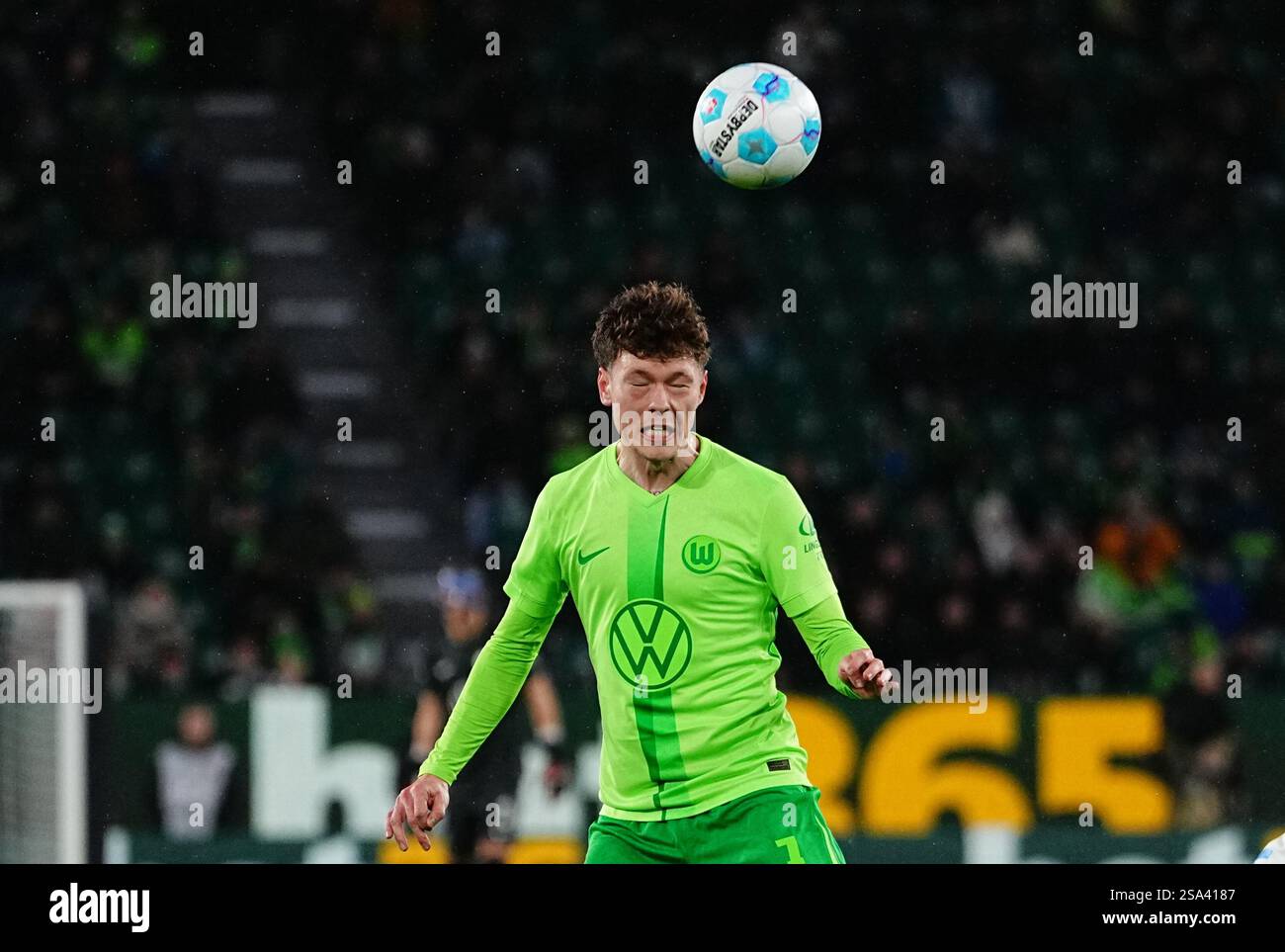 Wolfsburg, Germany. 24th Jan, 2025. January 24 2025: Andreas Skov Olsen ...