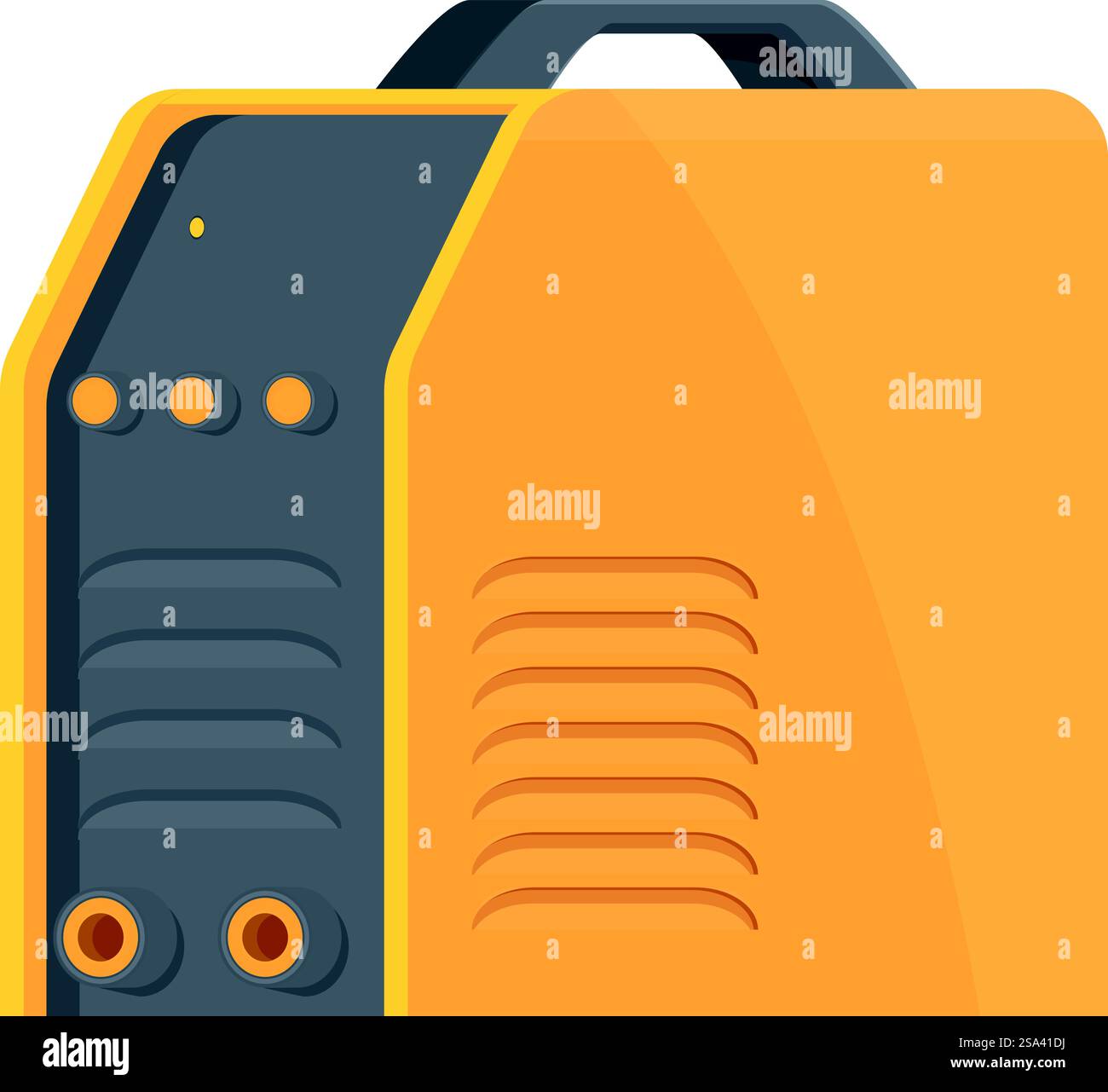 Flat vector illustration of a modern portable external hard drive in ...