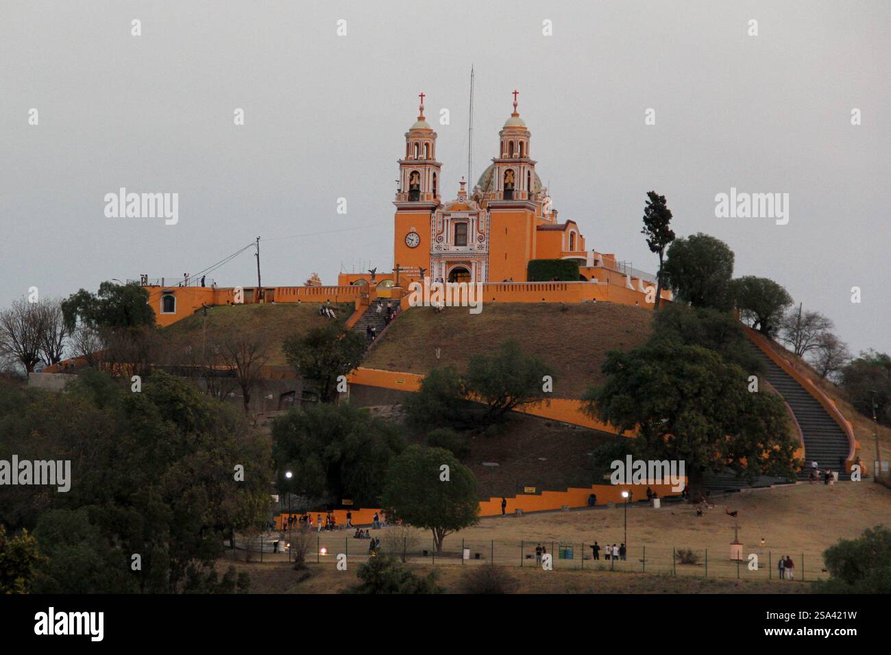 Cholula, Puebla, Mexico - Mar 16 2024: The Great Pyramid ...