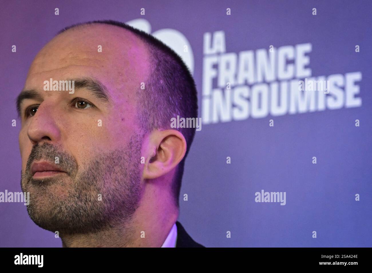 Paris, France. 28th Jan, 2025. French MP for the "La France insoumise ...