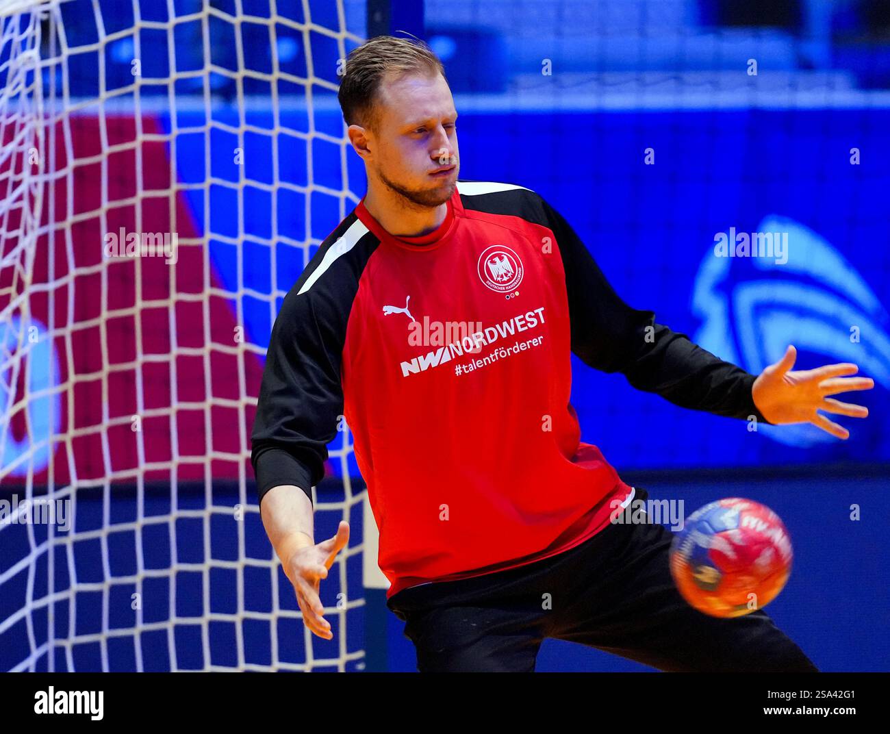 Oslo, Norway. 28th Jan, 2025. Handball: World Championship, DHB team ...
