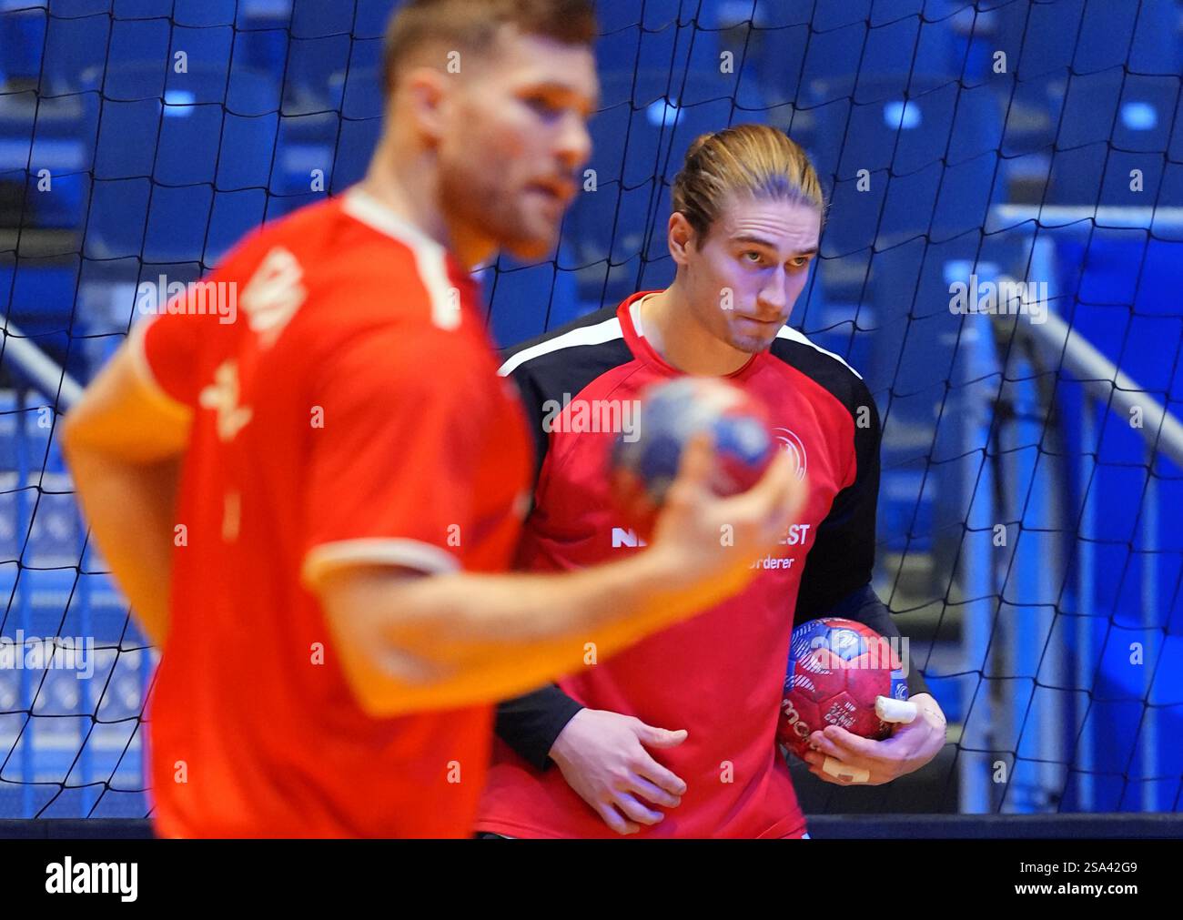 Oslo, Norway. 28th Jan, 2025. Handball: World Championship, training of ...