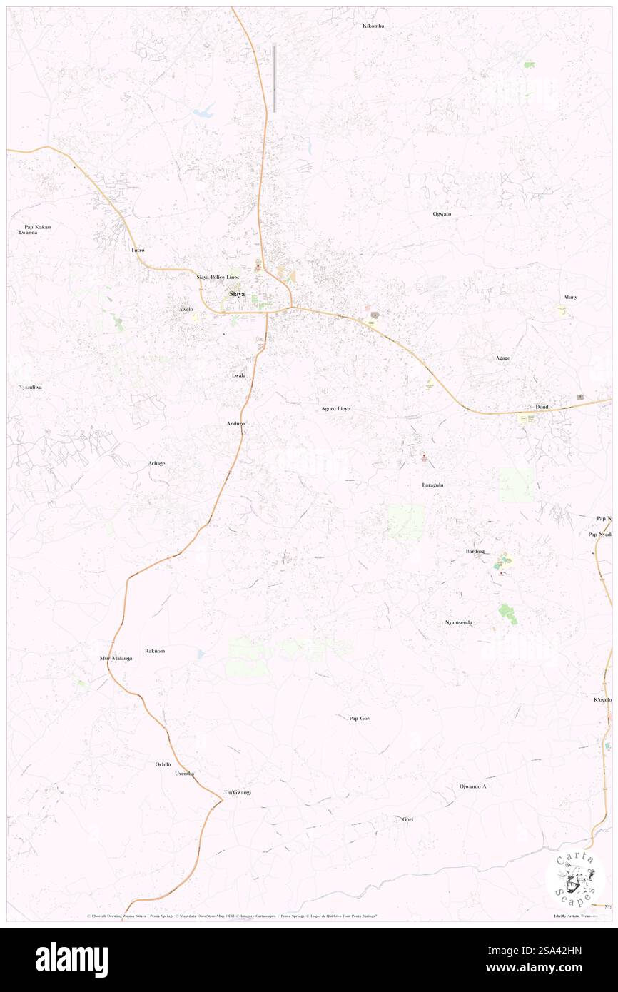Usingo, KE, Kenya, Siaya, N 0 1' 51'', N 34 17' 43'', map, Cartascapes ...