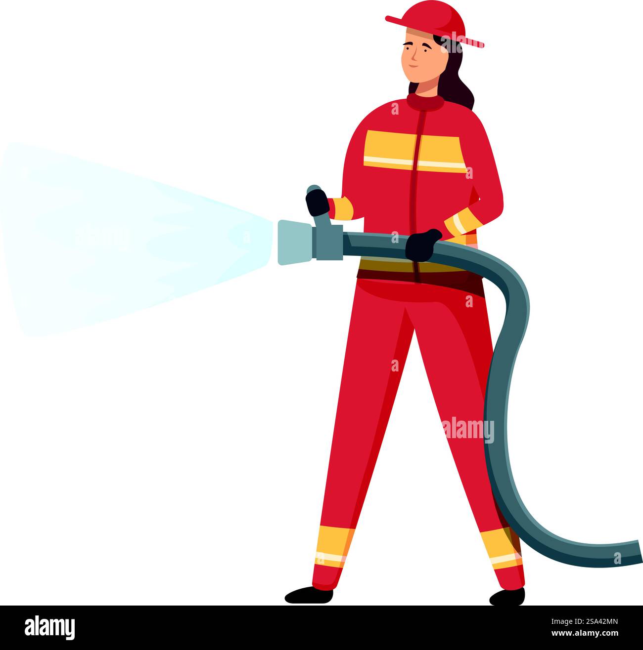 Firewoman cartoon hi-res stock photography and images - Alamy