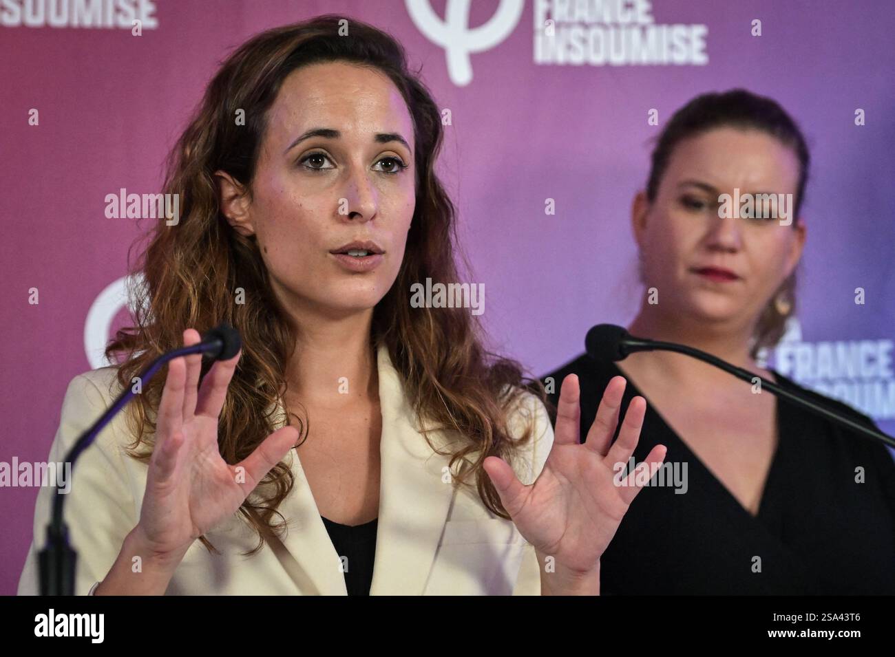 Paris, France. 28th Jan, 2025. French MP for "La France insoumise ...