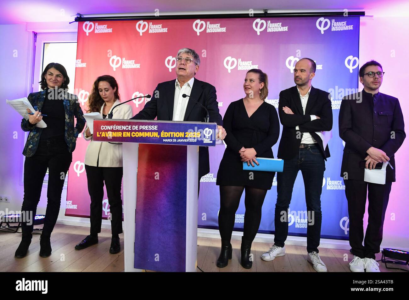 Paris, France. 28th Jan, 2025. French MP, member of "La France ...