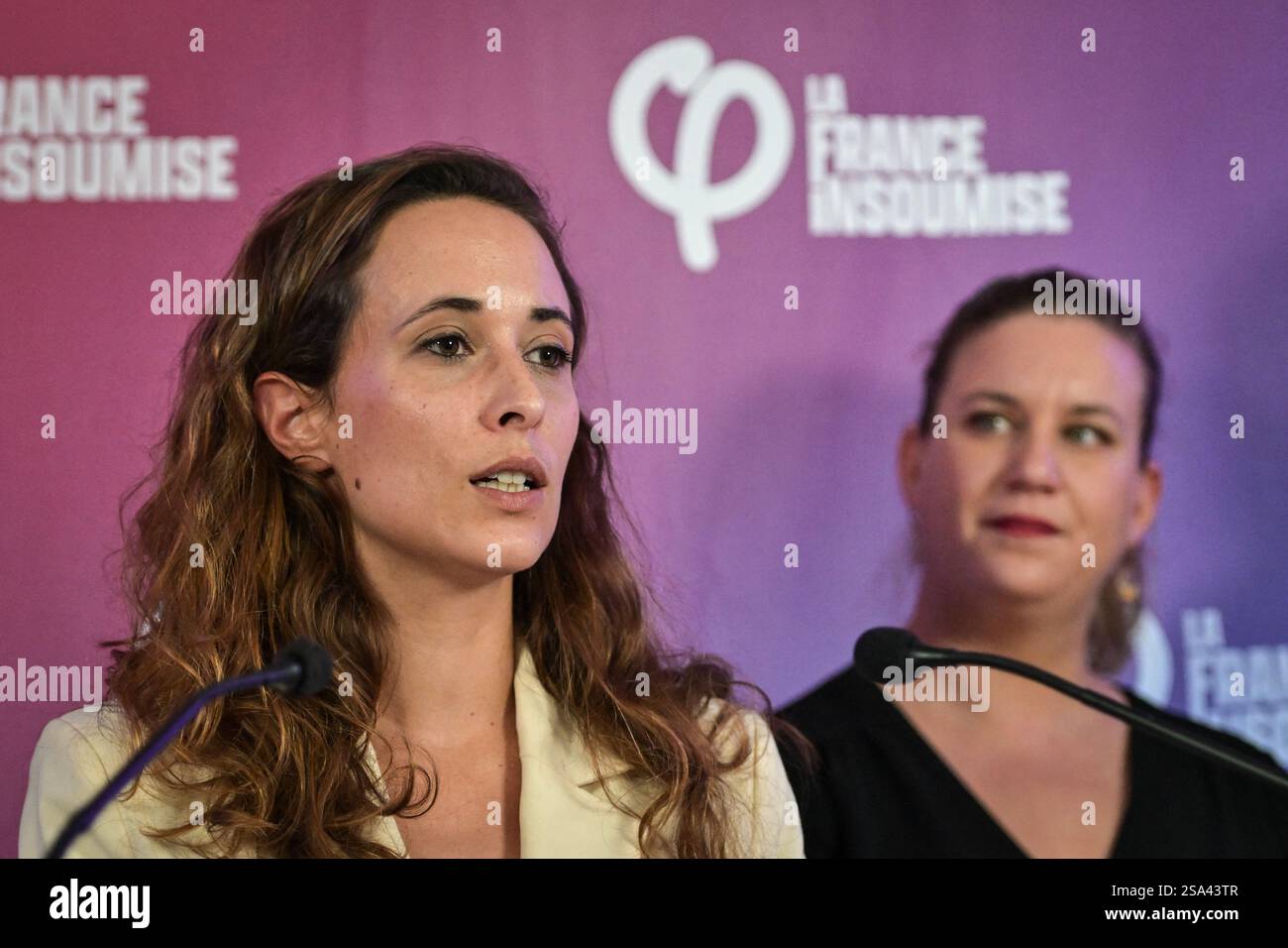 Paris, France. 28th Jan, 2025. French MP for "La France insoumise ...