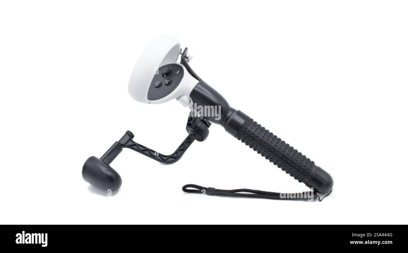 Fishing rod and reel combo Cut Out Stock Images & Pictures - Alamy