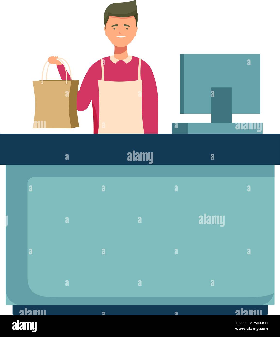 Supermarket checkout counter hands cashier hi-res stock photography and ...