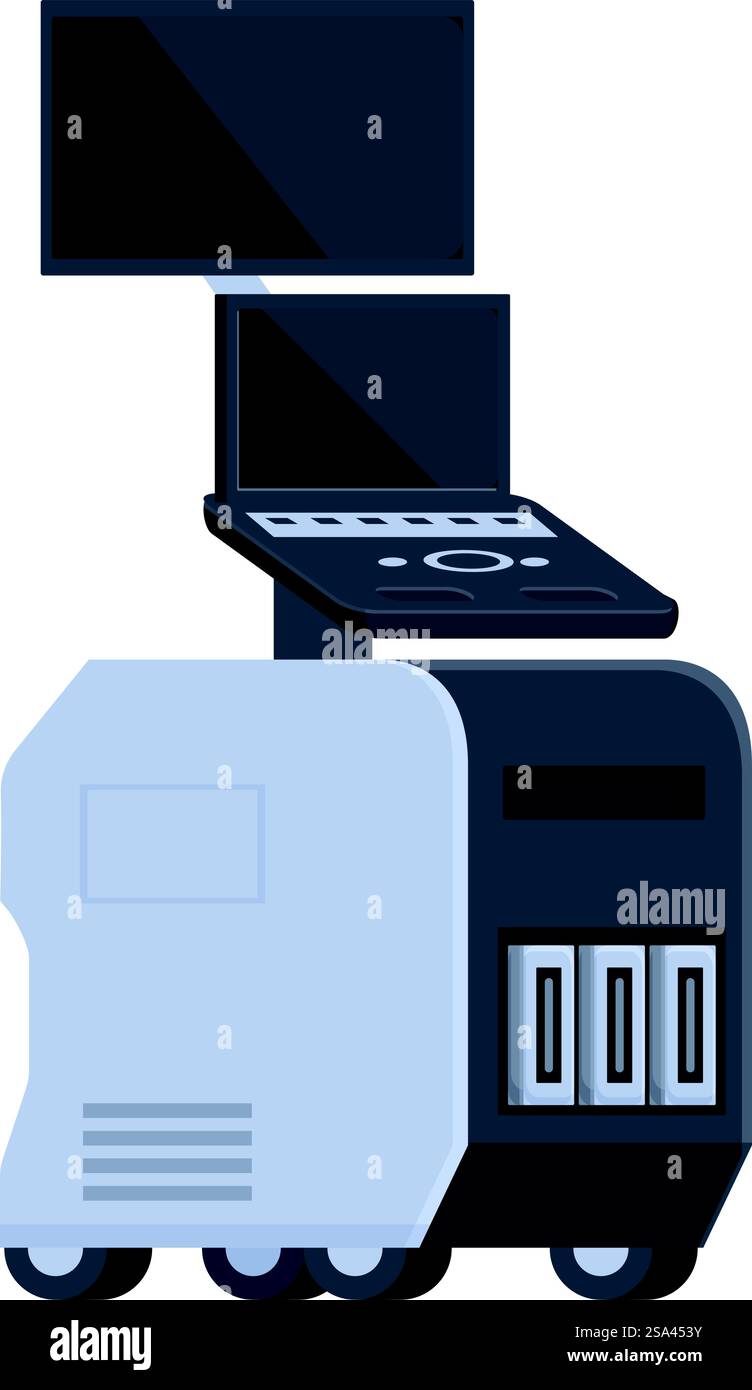 Sleek and compact portable ultrasound machine with a screen, ideal for ...