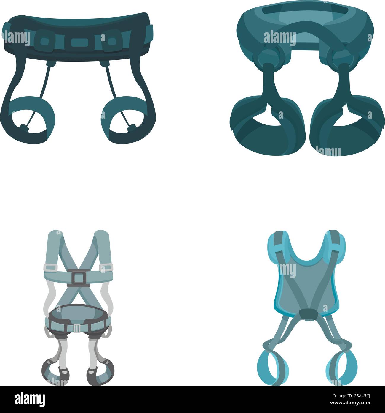 Collection of four vector illustrations showcasing different styles of ...