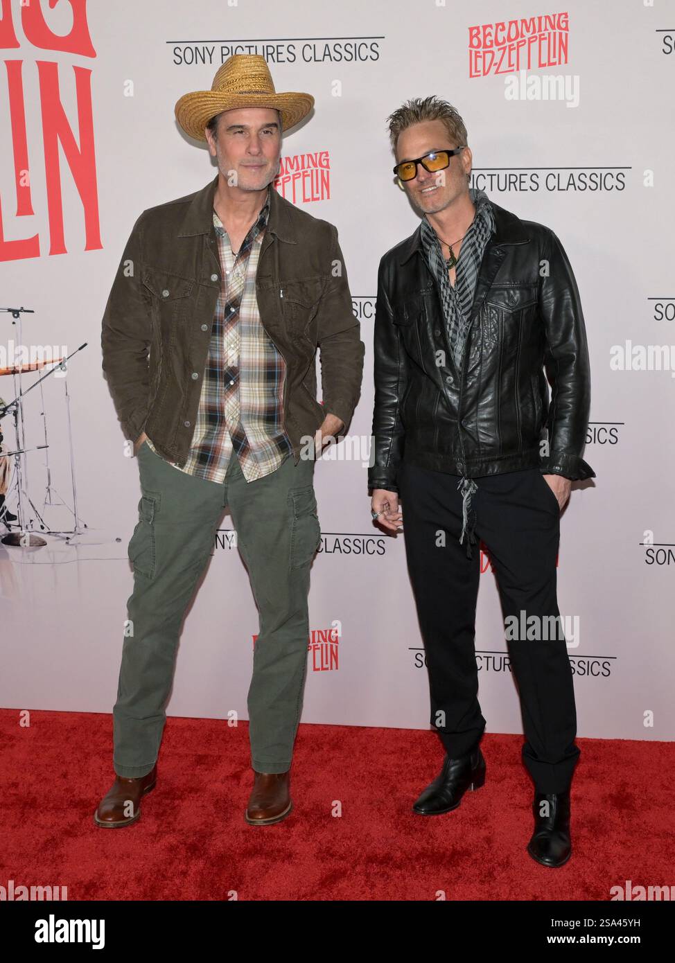 Hollywood, California, USA. 27th Jan, 2025. Robert DeLeo with Jeff Gutt ...