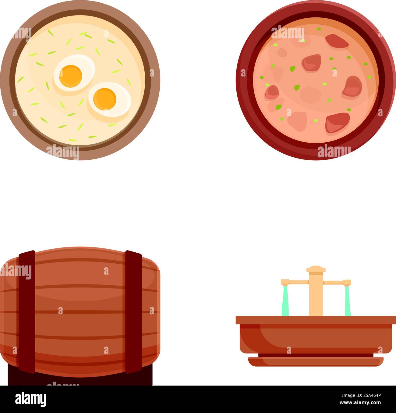 Czech symbol icons set cartoon vector. Traditional culture of czech ...