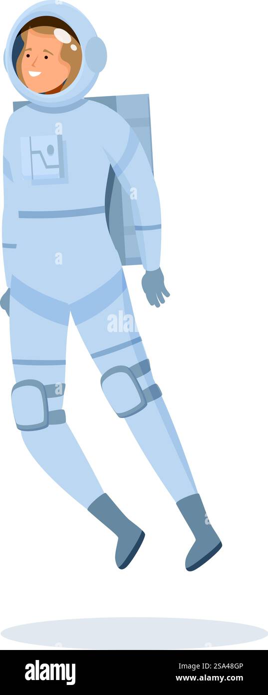 Astronaut is floating in a zero gravity environment, showcasing the wonders of space exploration ...