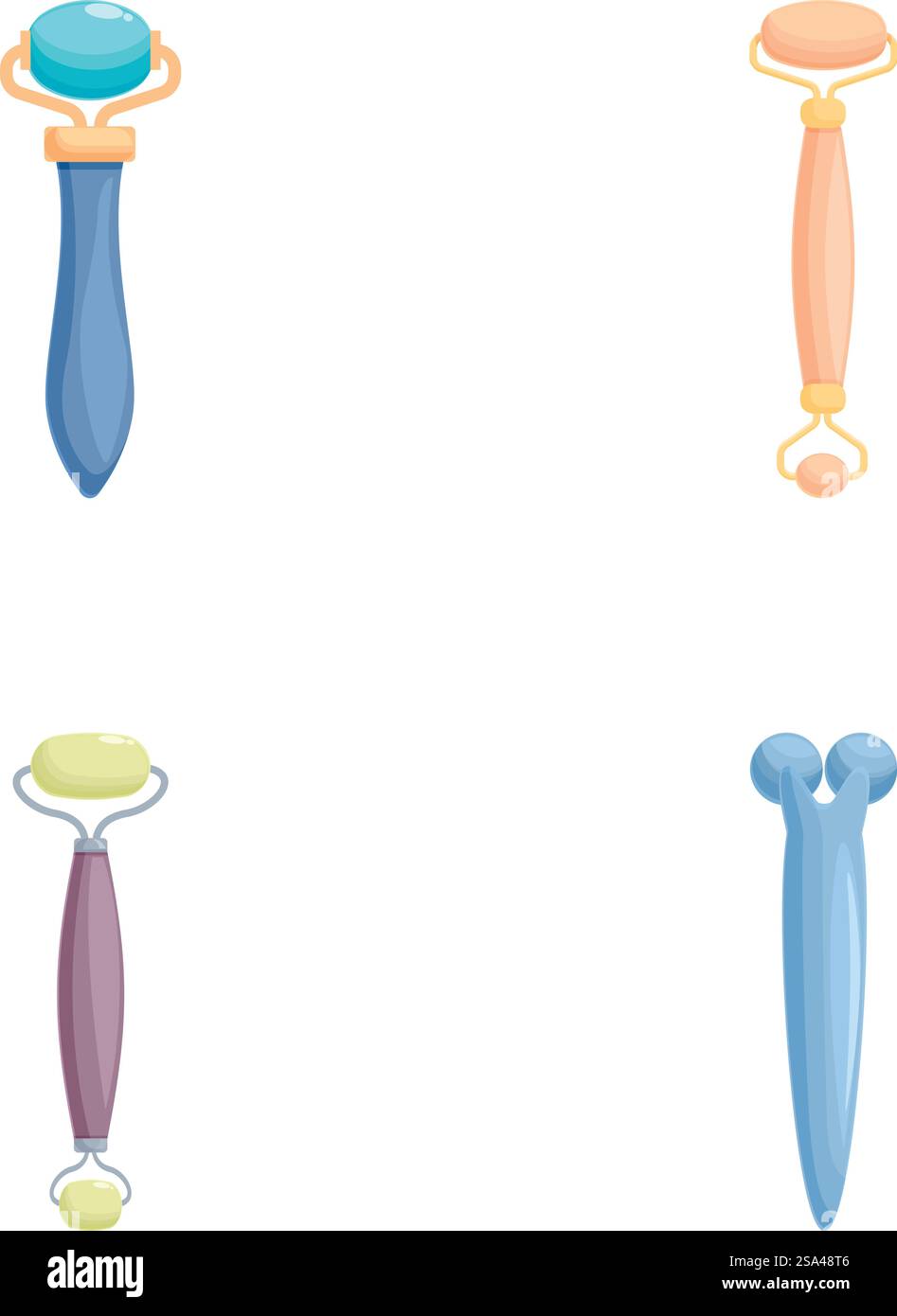 Collection of four colorful fantasy daggers with unique designs ...