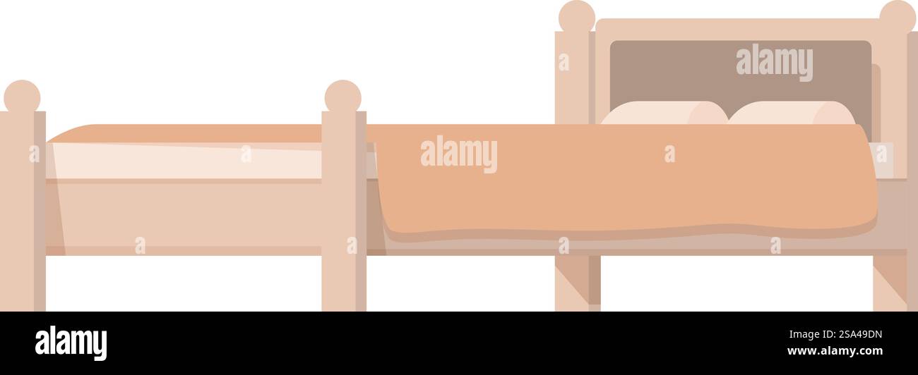 Two single beds pushed together creating one large bed in a hotel room ...