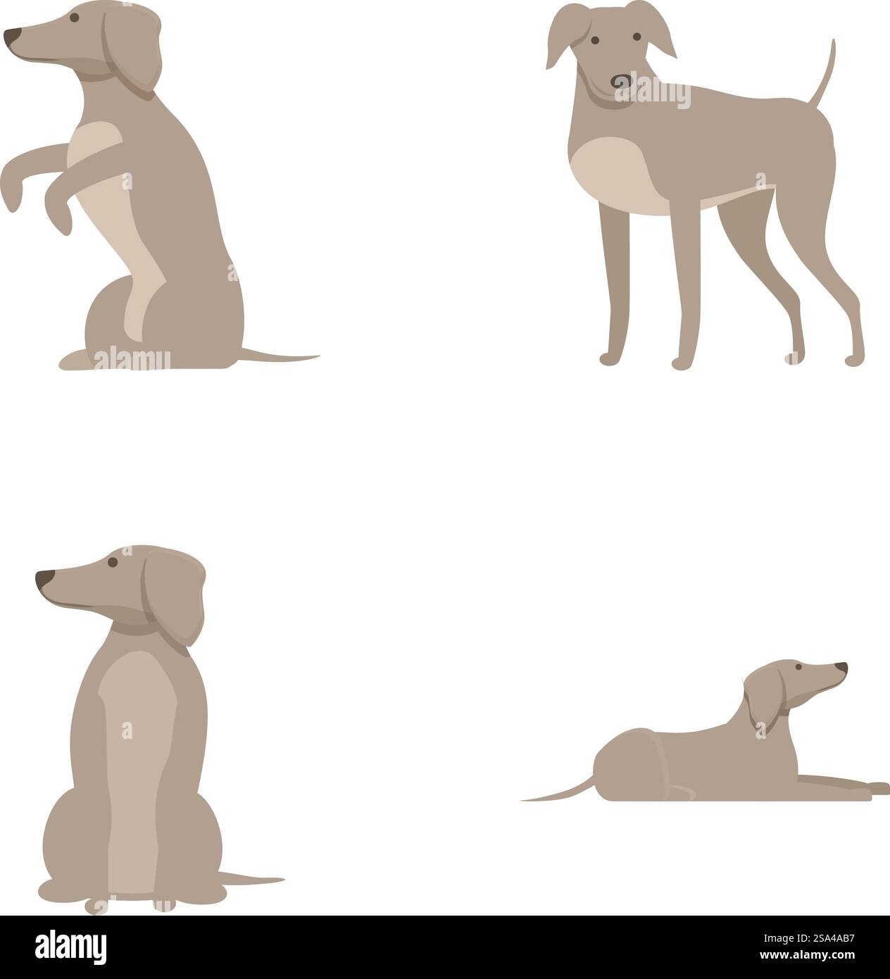 Cute english greyhound dog Stock Vector Images - Alamy
