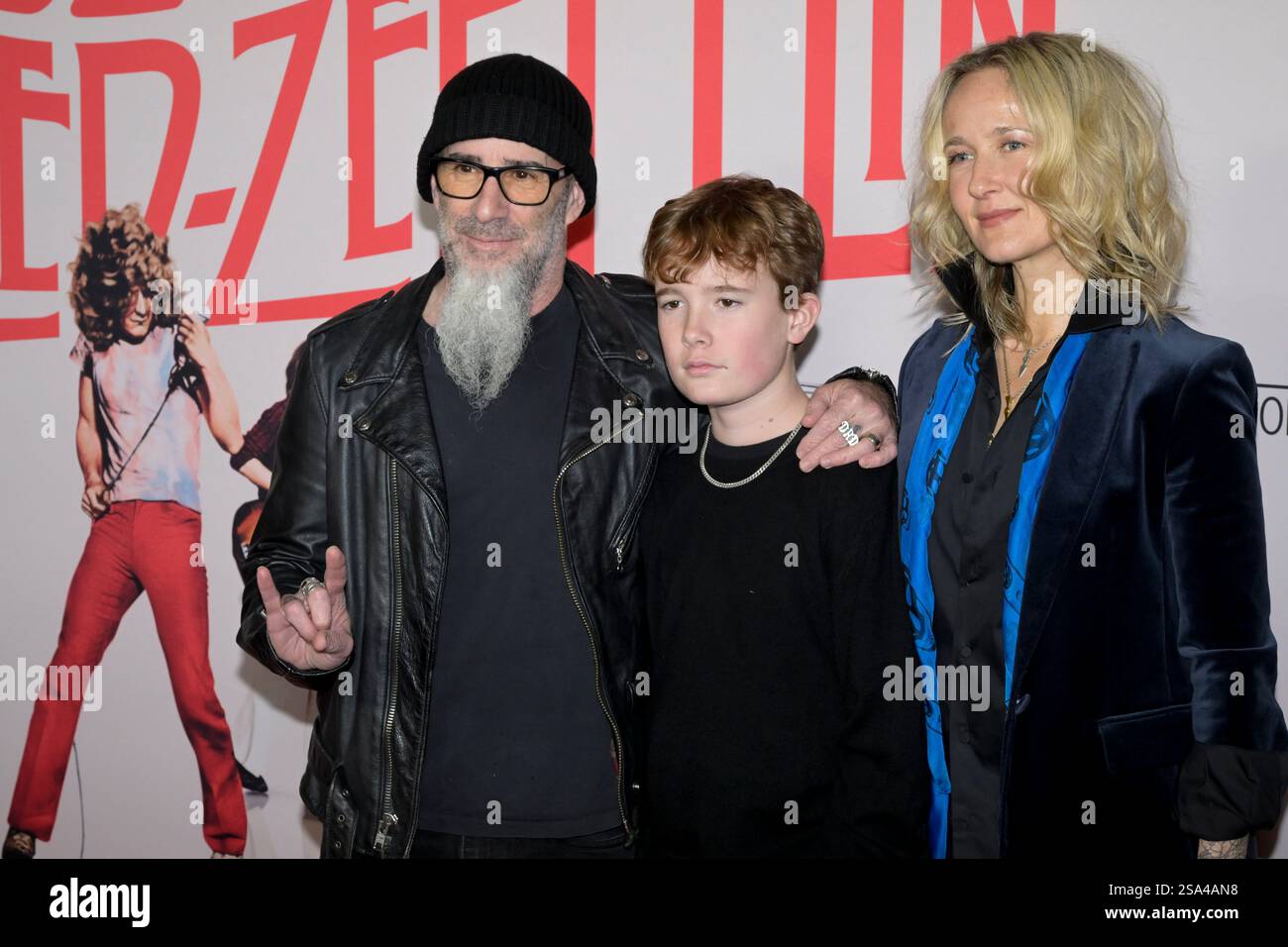 January 27, 2025, Hollywood, California, USA: Scott Ian, Revel Young ...