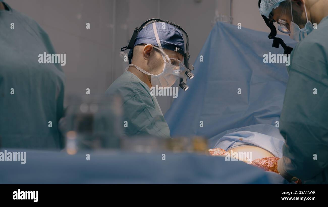 Team doctor surgeon medic nurse physician process surgical bariatric ...