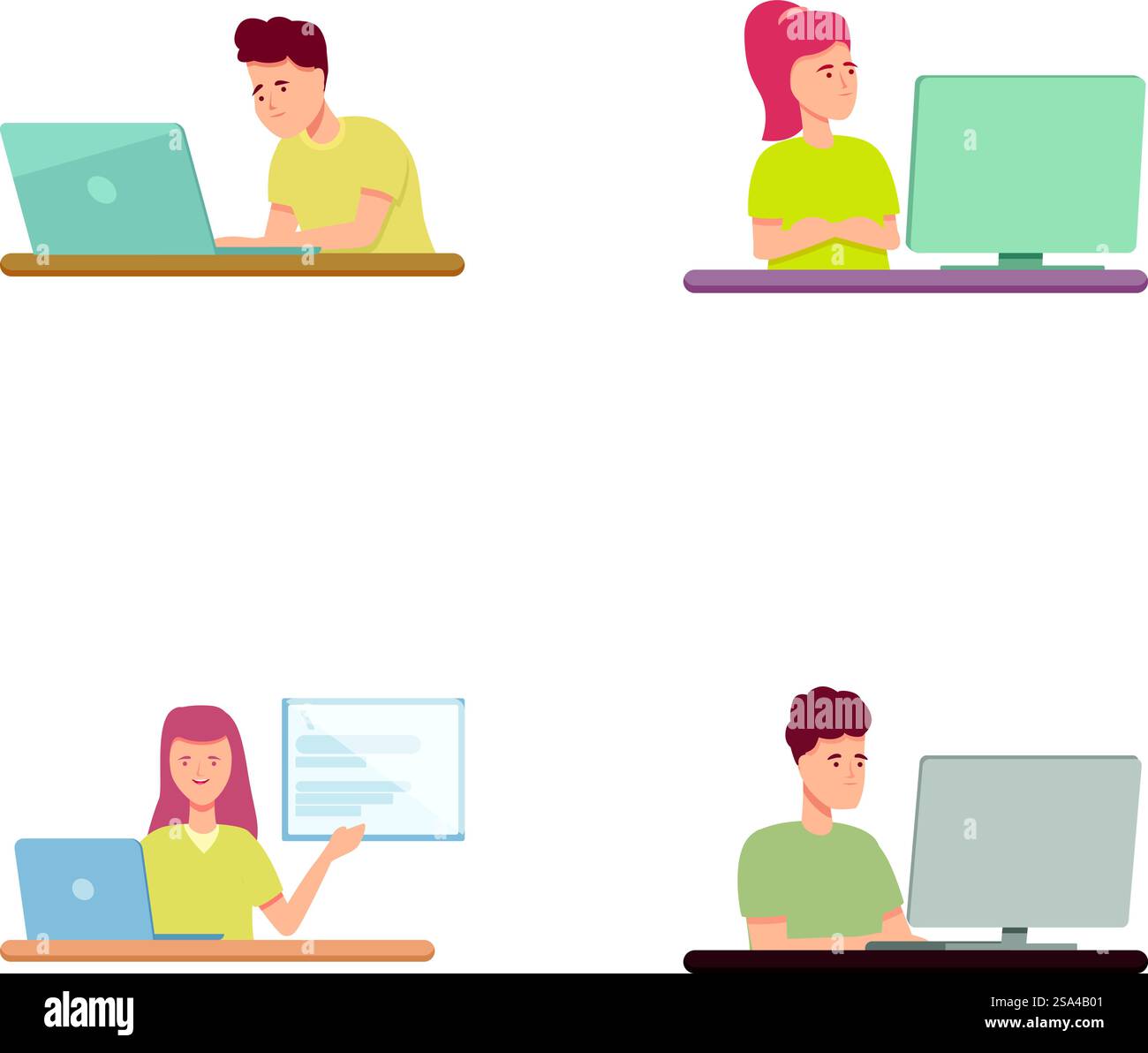 Engaged in different activities hi-res stock photography and images - Alamy