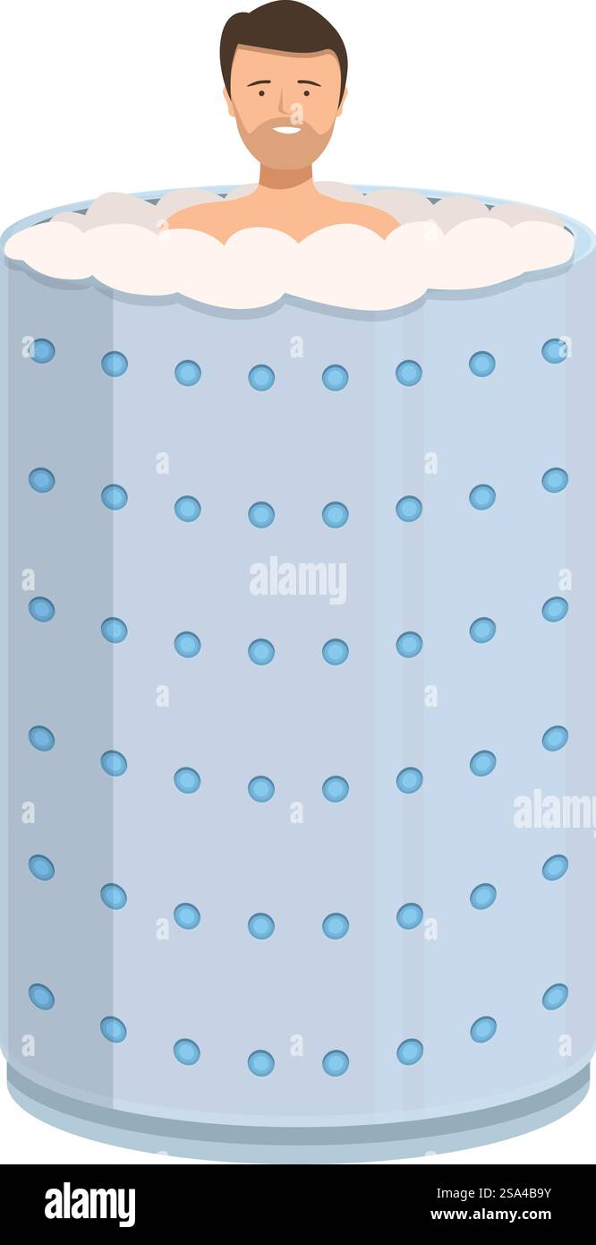 Man is enjoying a cryotherapy session hi-res stock photography and ...