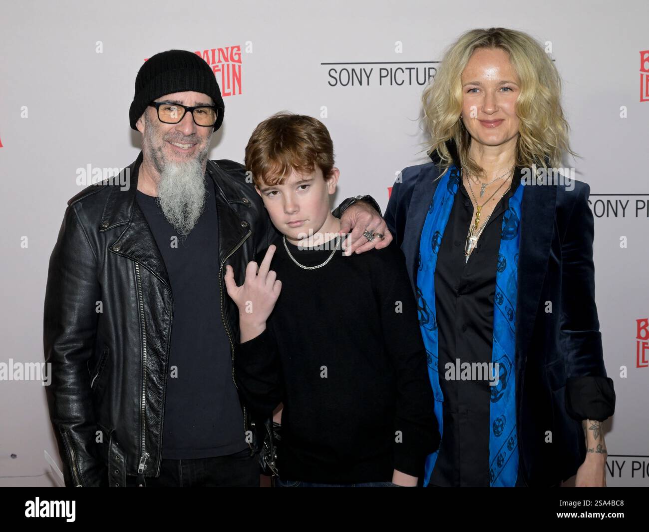 January 27, 2025, Hollywood, California, USA: Scott Ian, Revel Young ...