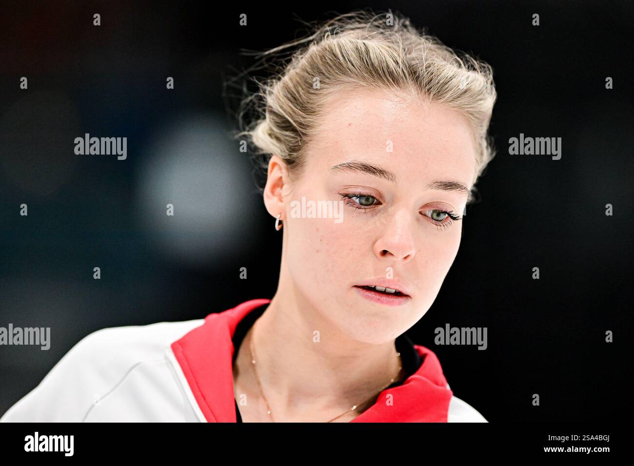 Anastasiia GUBANOVA (GEO), during Women Practice, at the ISU European ...