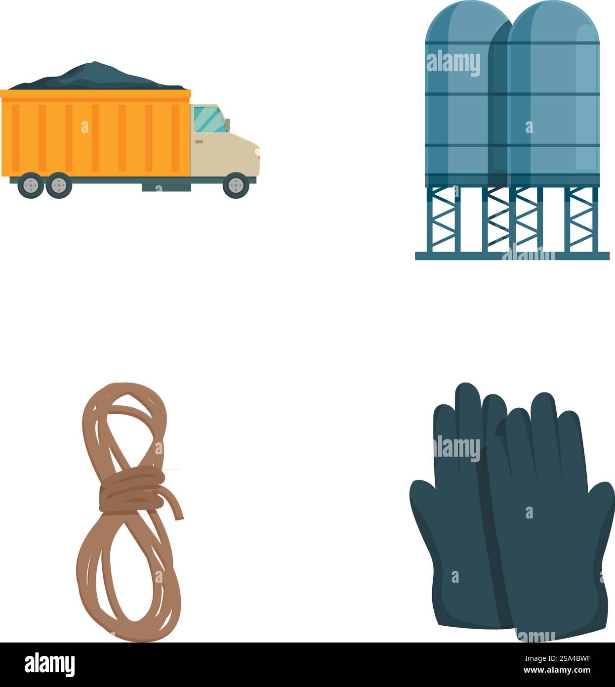 Grain towers Stock Vector Images - Alamy