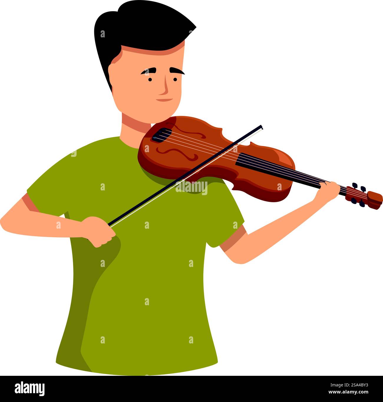 Man playing fiddle violin traditional Stock Vector Images - Alamy