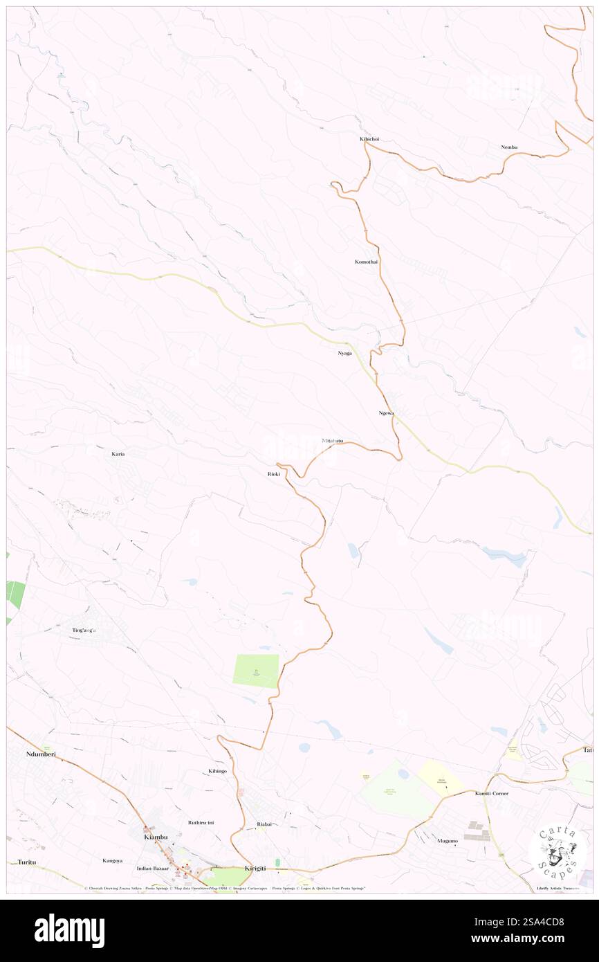 Ithanji, KE, Kenya, Kiambu, S 1 6' 0'', N 36 51' 0'', map, Cartascapes ...
