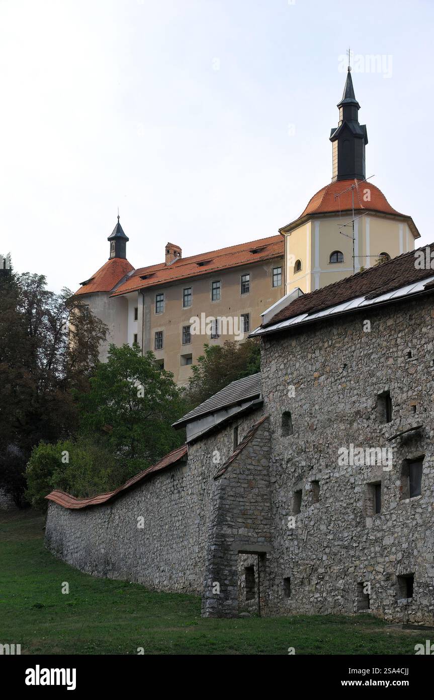 Loka Castle, Škofja Loka, Upper Carniola region, Slovenia, Europe Stock ...