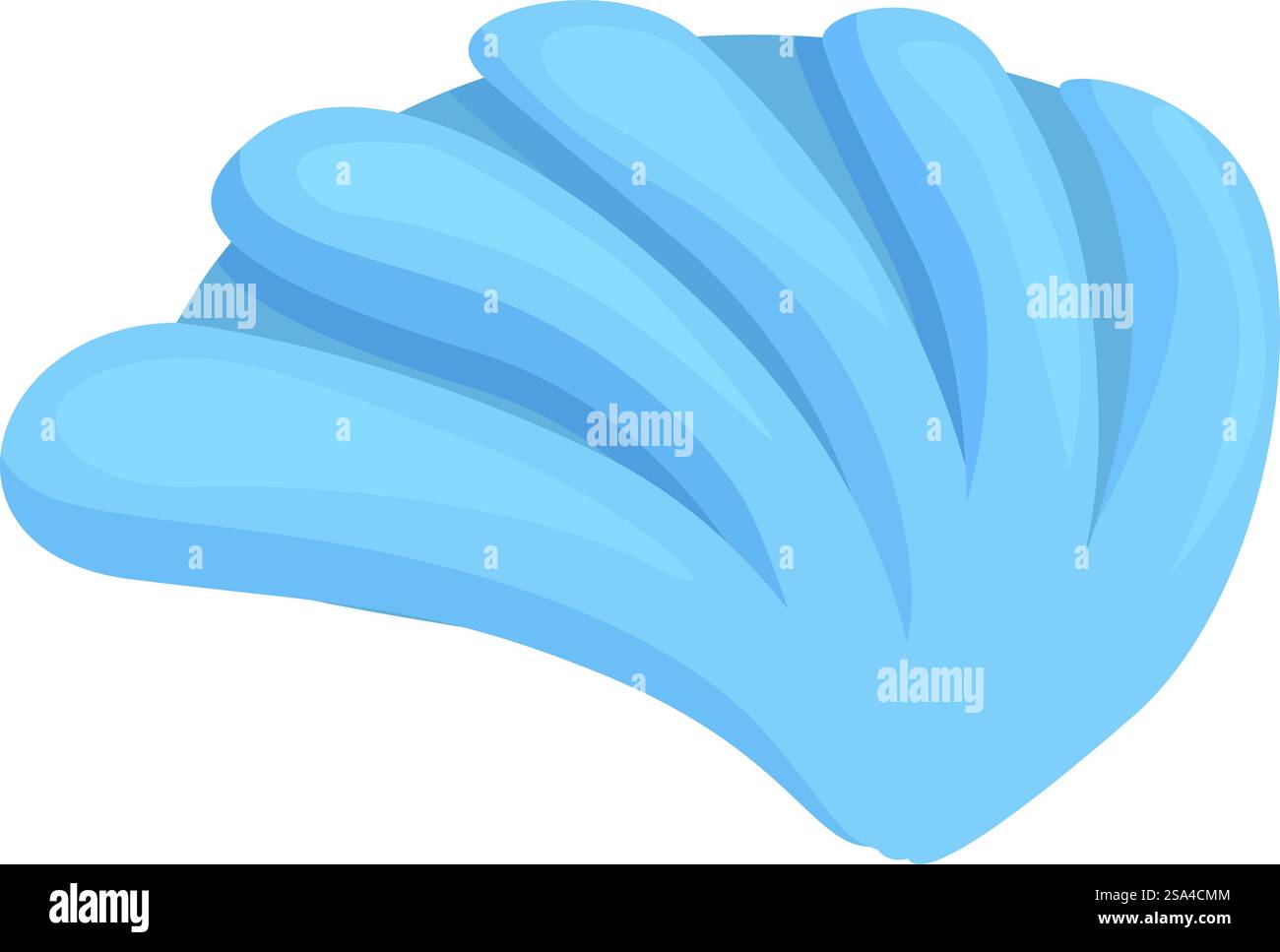 Blue seashell lies open hi-res stock photography and images - Alamy