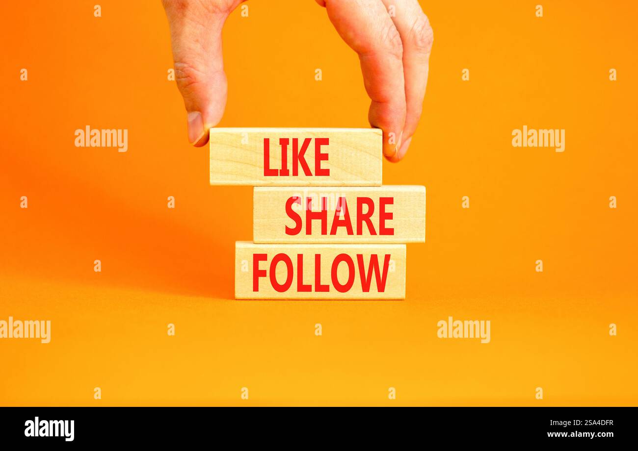 Like share follow symbol. Concept words Like Share Follow on beautiful ...