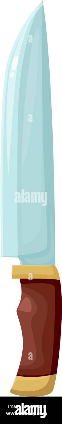 Large metal kitchen knife with a wooden handle, perfect for all your ...