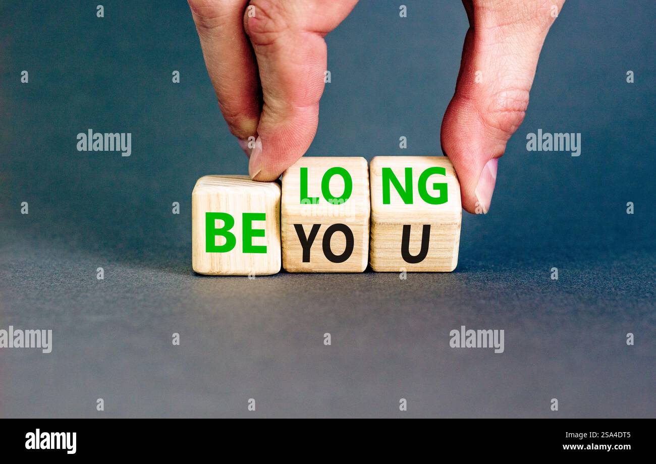 Belonging and belong symbol. Concept words Be you Belong on beautiful ...