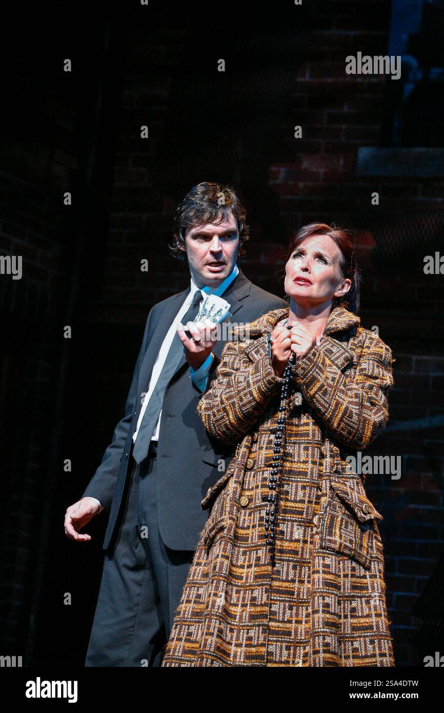 Philip Stewart (Narrator), Maureen Nolan (Mrs Johnstone) in BLOOD ...