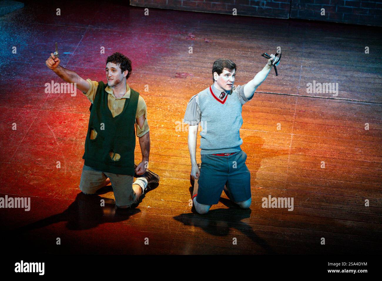 l-r: Antony Costa (Mickey), Mark Hutchinson (Eddie) in BLOOD BROTHERS ...
