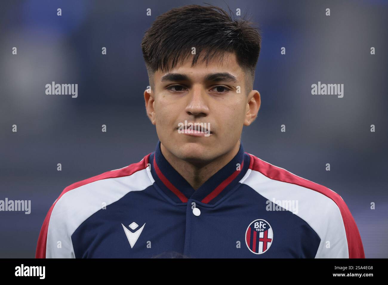 Milan, Italy. 15th Jan, 2025. Santiago Castro of Bologna FC reacts as ...